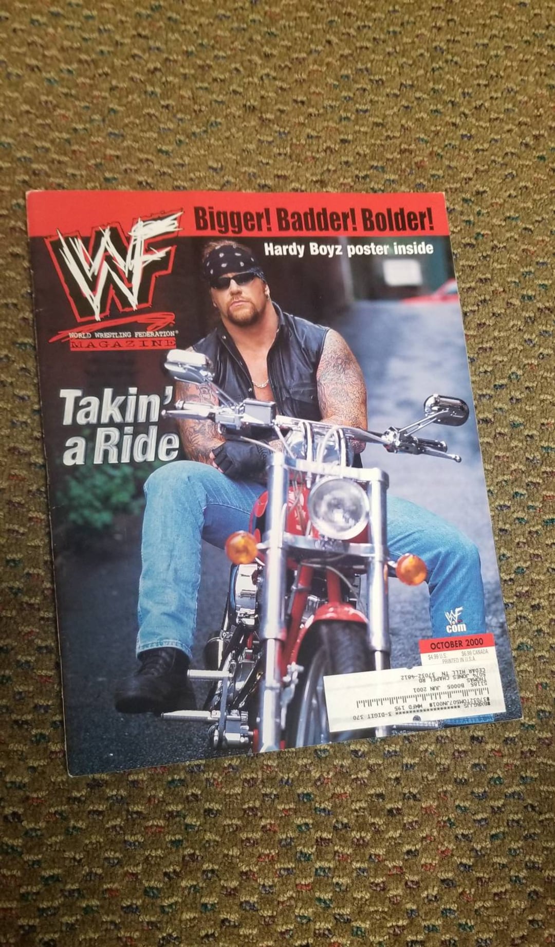 WWF Magazine October 2000 the Undertaker Cover - Etsy