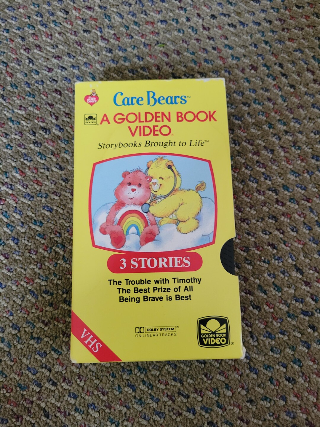VHS Care Bears - 3 Tales From the Care Bears Trouble Timothy Prize (VHS ...