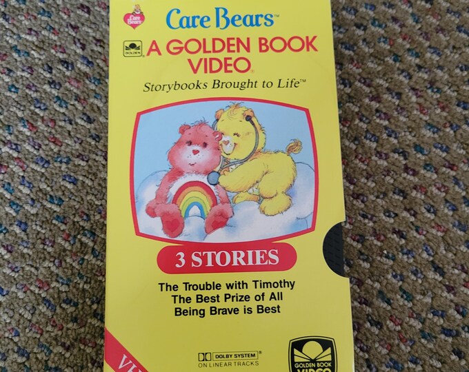 VHS Care Bears - 3 Tales From the Care Bears Trouble Timothy Prize (VHS ...