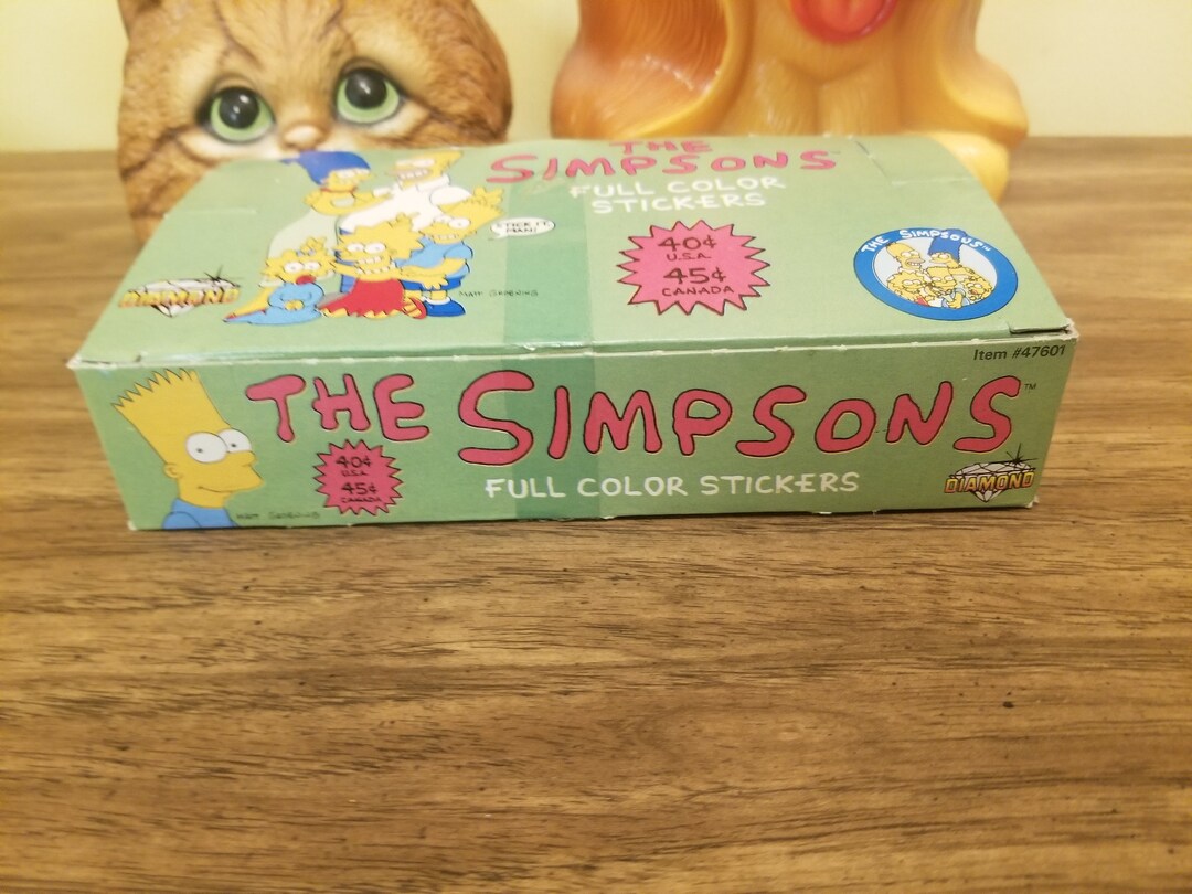 Vintage the Simpsons Trading Cards EMPTY BOX - Etsy
