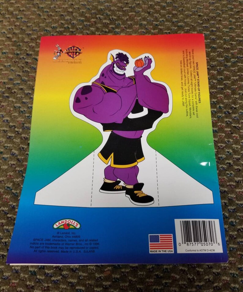 Space Jam Jumbo Jam Coloring and Activity Book - Etsy
