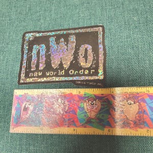 Vintage 1990s WCW NWO New World Order Logo Vending Machine Sticker - Etsy