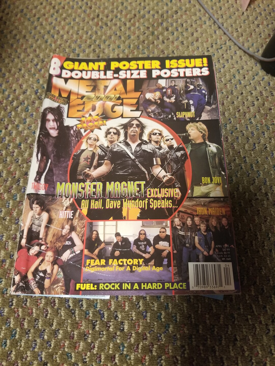 Metal Edge Monster Magnet Cover April 2001 - Etsy