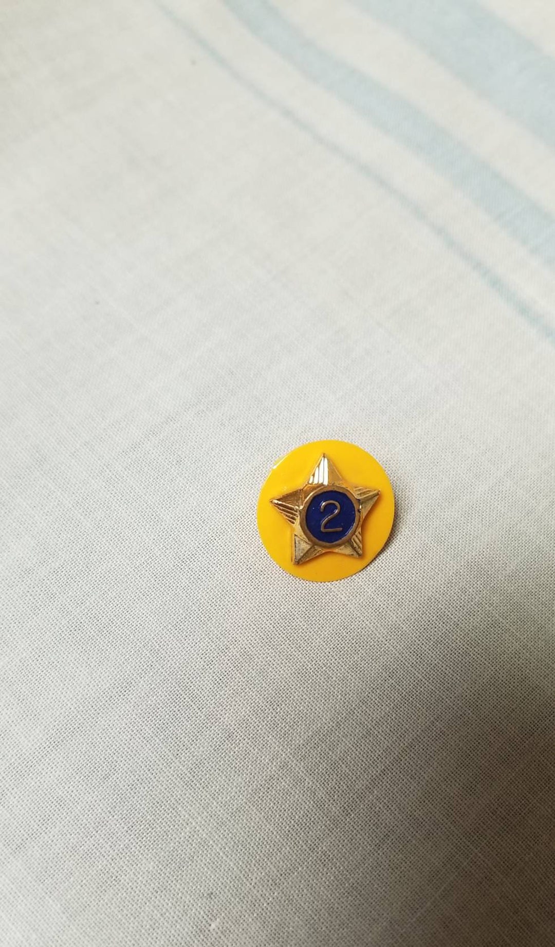 Vintage Boy Cub Scout Service Star Year Pin 2 BSA Blue Enamel Ball ...