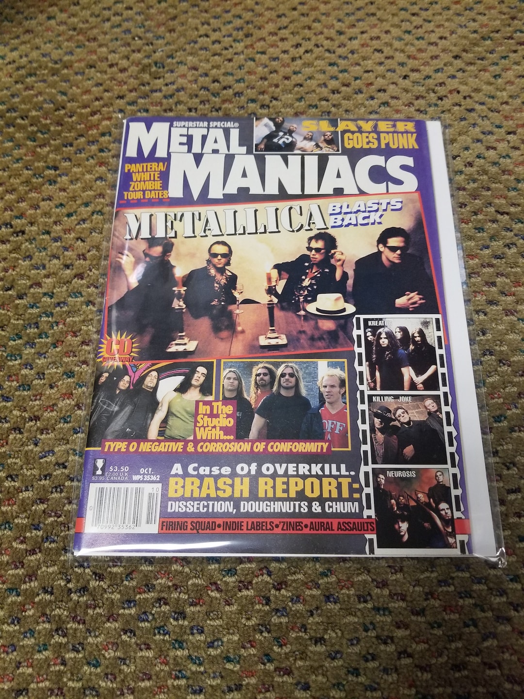 Metal Maniacs Magazine October 1996 METALLICA Slayer Kreator Pantera ...