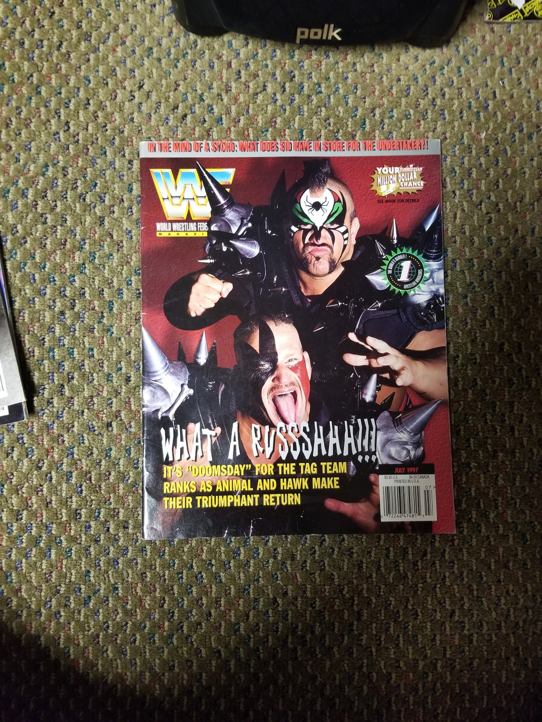 WWF Magazine July 1997 Animal and Hawk Cover - Etsy