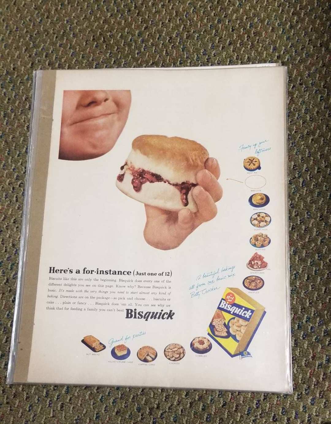 Vintage 1950s Bisquick Advertisement - Etsy