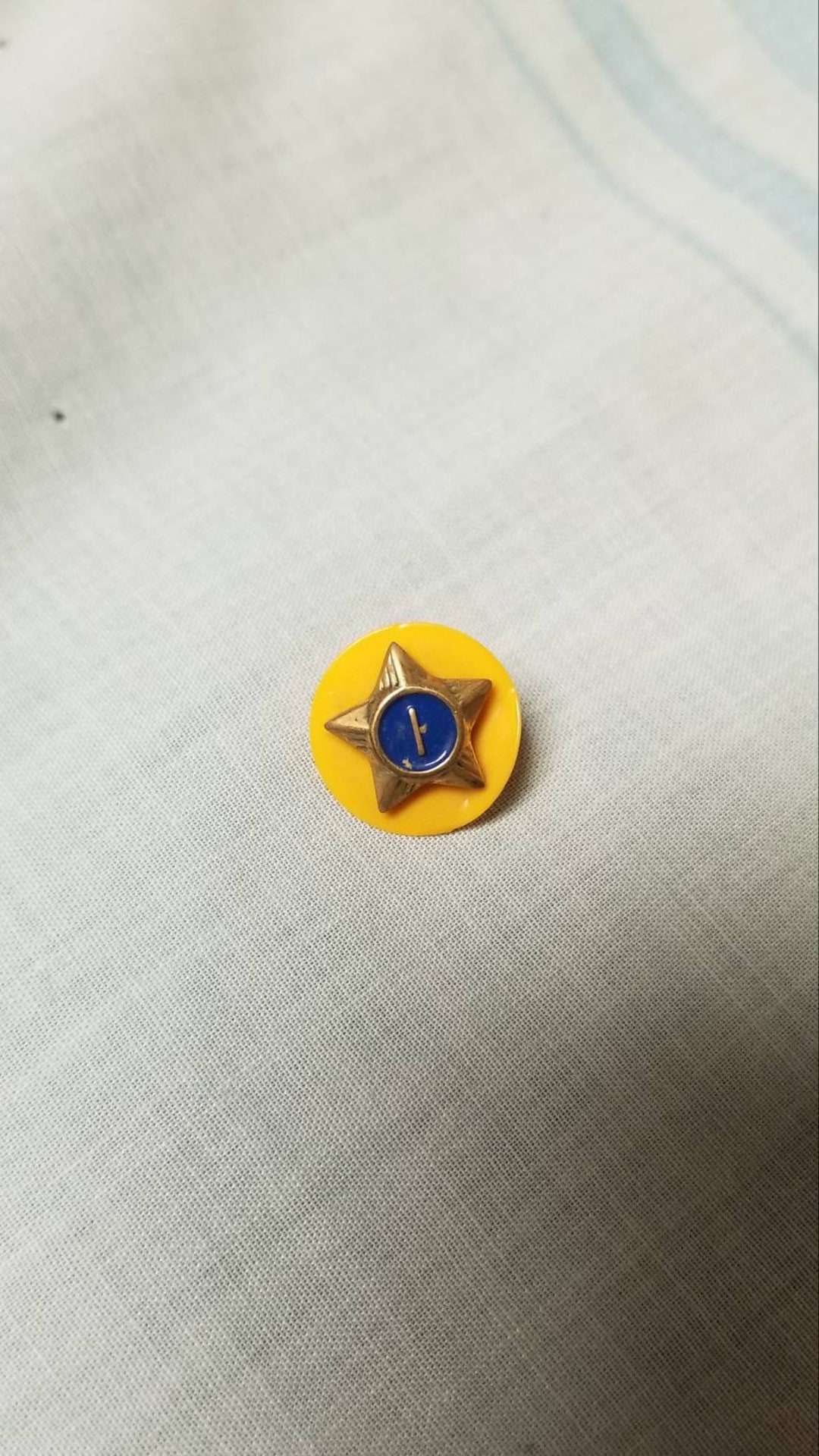 Vintage Boy Cub Scout Service Star Year Pin 1 BSA Blue Enamel Ball ...
