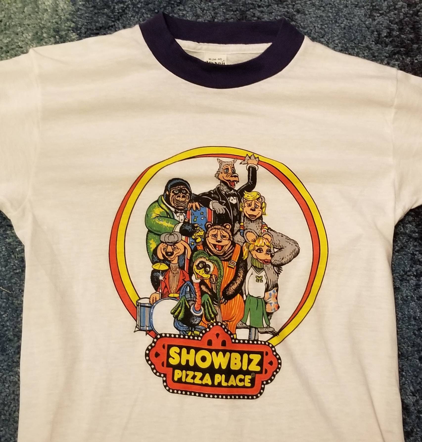 Vintage Showbiz Pizza Place Ringer T Shirt Size Medium | Etsy