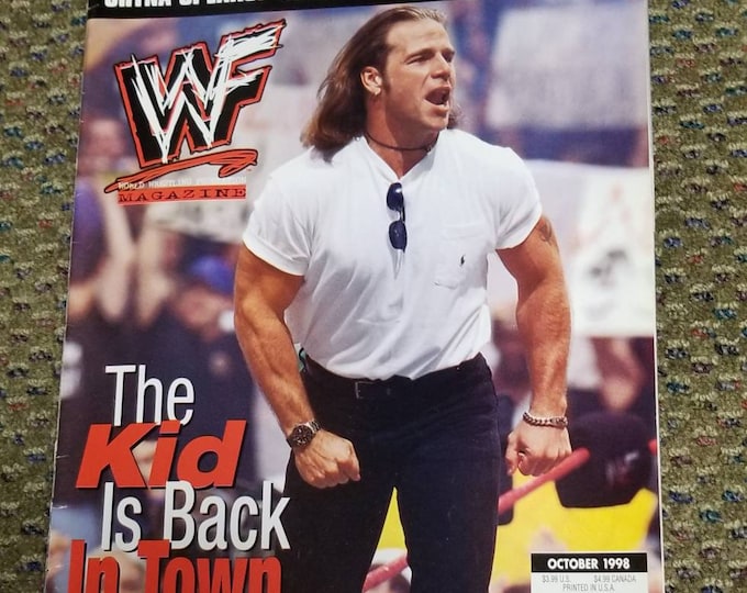 WWF Magazine October 1998 Shawn Michaels Cover - Etsy