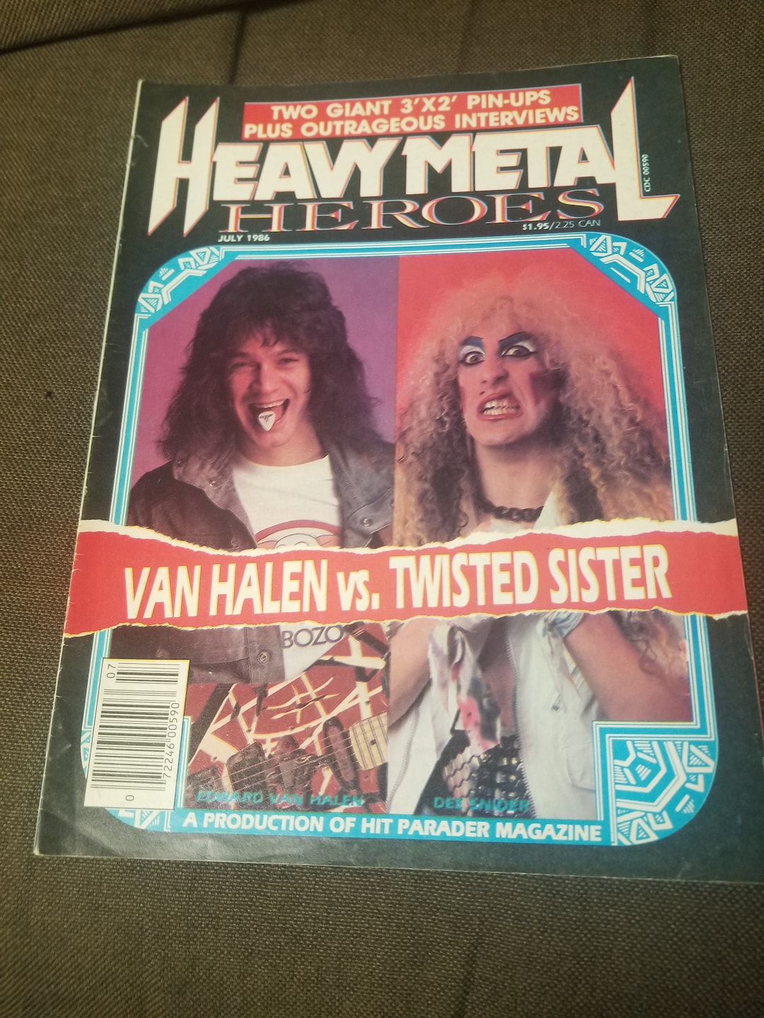 Heavy Metal Heroes July 1986 Van Halen Vs Twisted Sister Magazine - Etsy