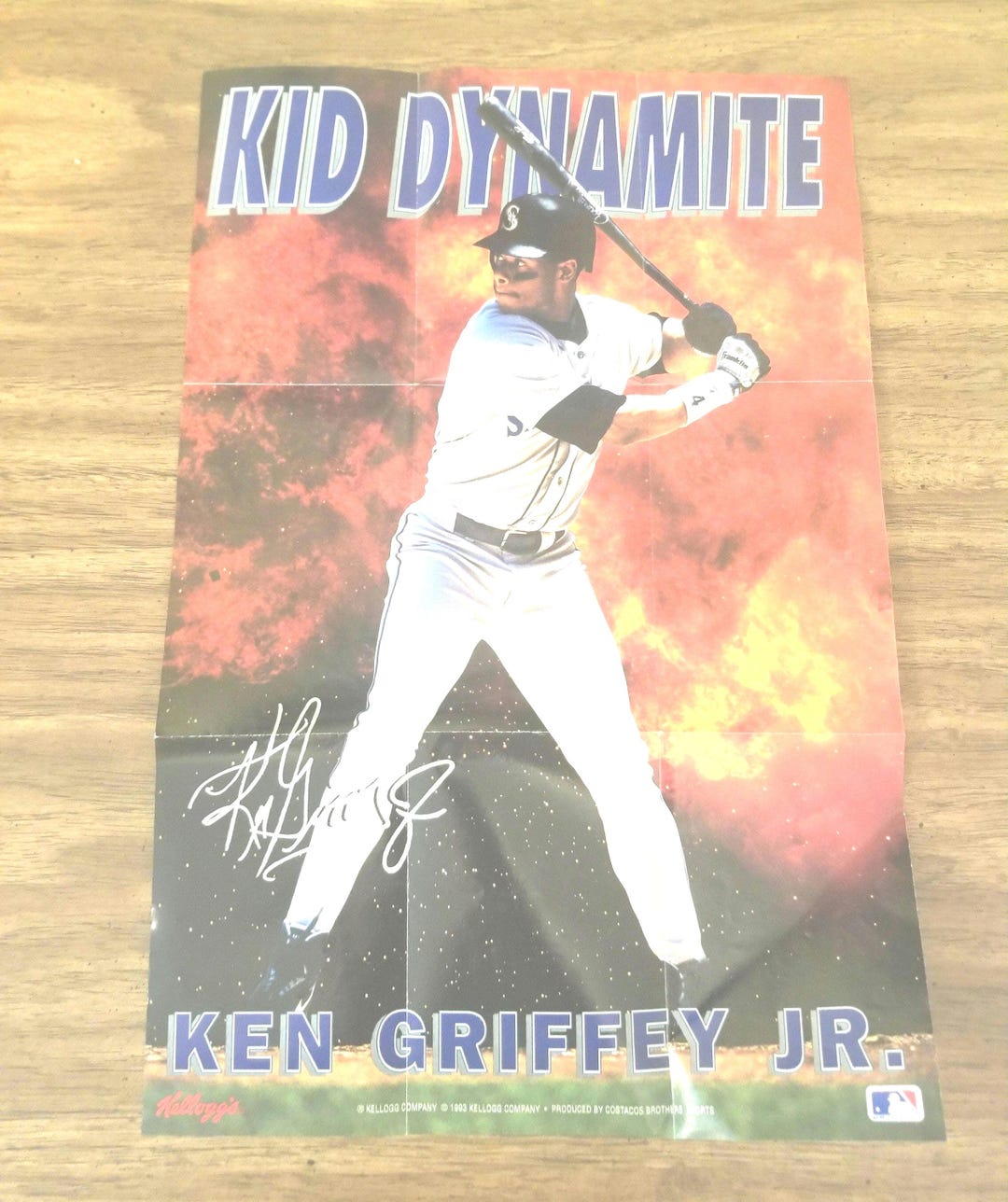 Ken Griffey Jr. 1993 Kellogg's Costacos Brothers Mini Poster Kid ...
