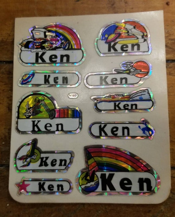 Vintage Ken Vending Machine Sticker | Etsy