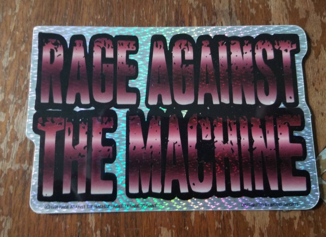 Vintage Rage Against the Machine Vending Machine Sticker - Etsy