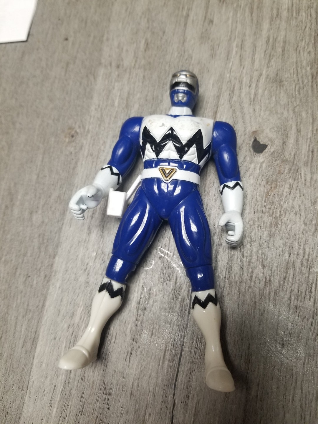 Vintage 1998 Bandai Power Rangers Lost Galaxy Blue Ranger 5.5" Action ...