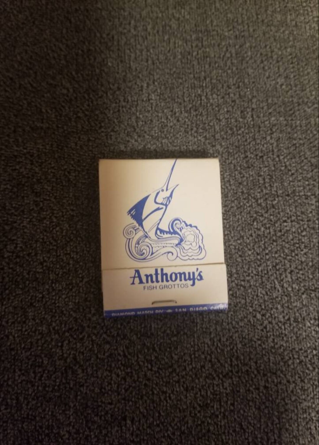 Anthony's Fish Grottos Vintage Matchbook - Etsy