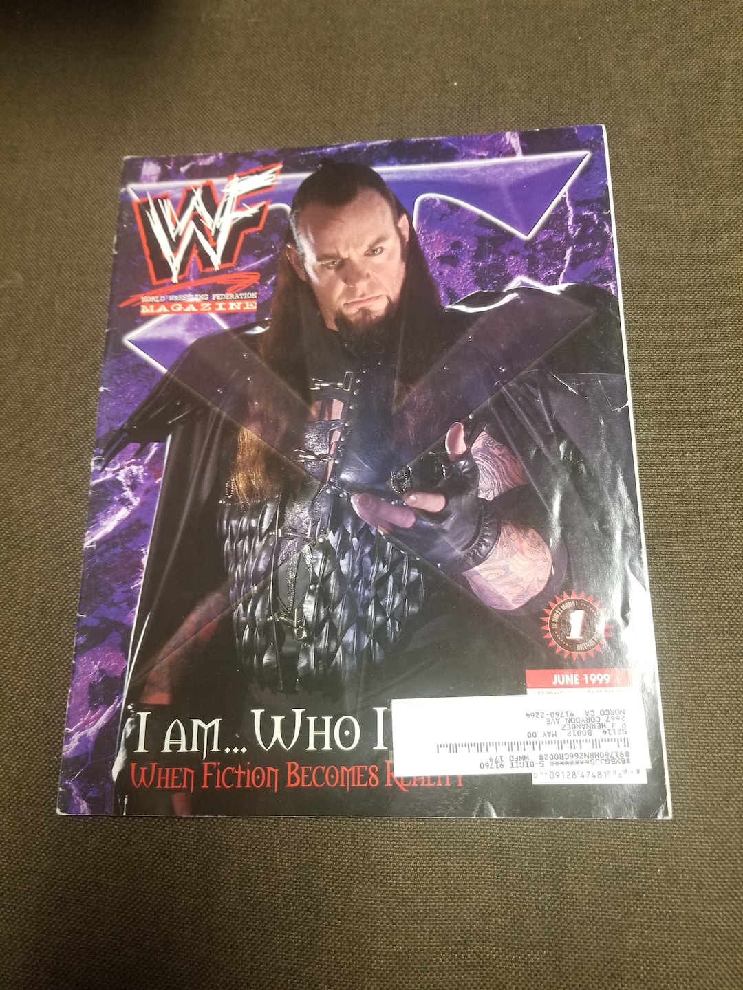 WWF Magazine June 1999 the Undertaker Cover - Etsy