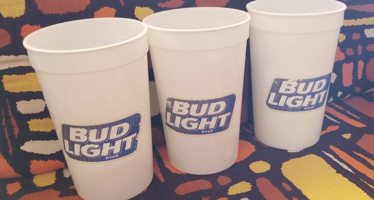 Vintage Bud Light Alligator Cups Set of 3 - Etsy UK