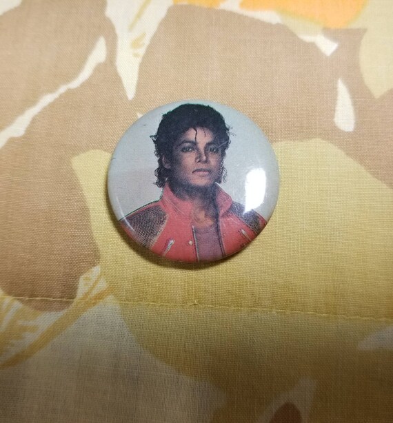 vintage michael jackson button - Gem