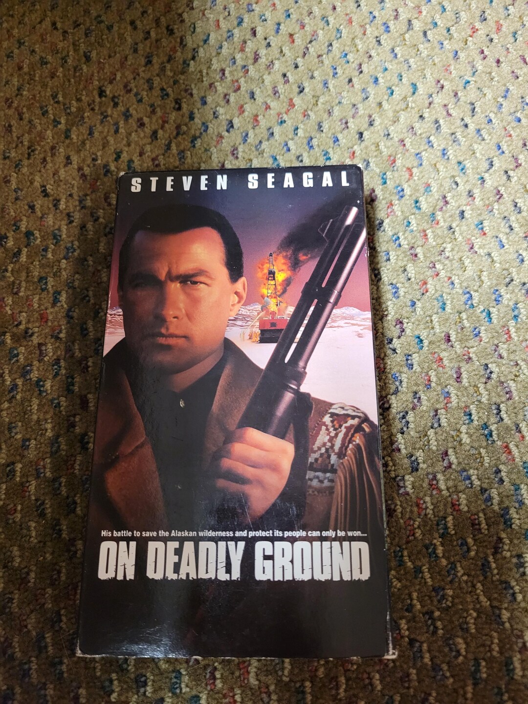 Vintage on Deadly Ground VHS Tape - Etsy