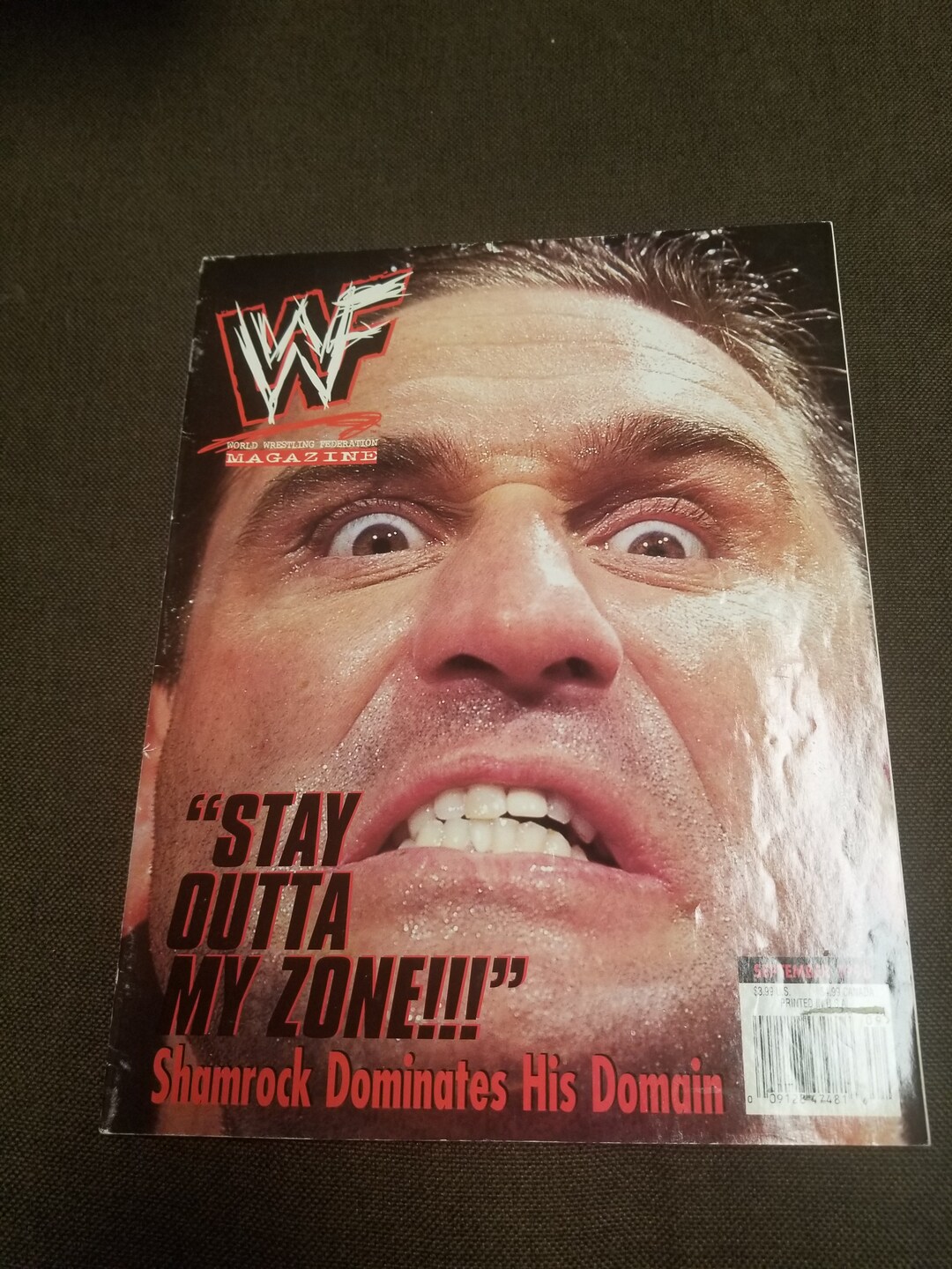 WWF Magazine September 1998 Ken Shamrock Cover - Etsy