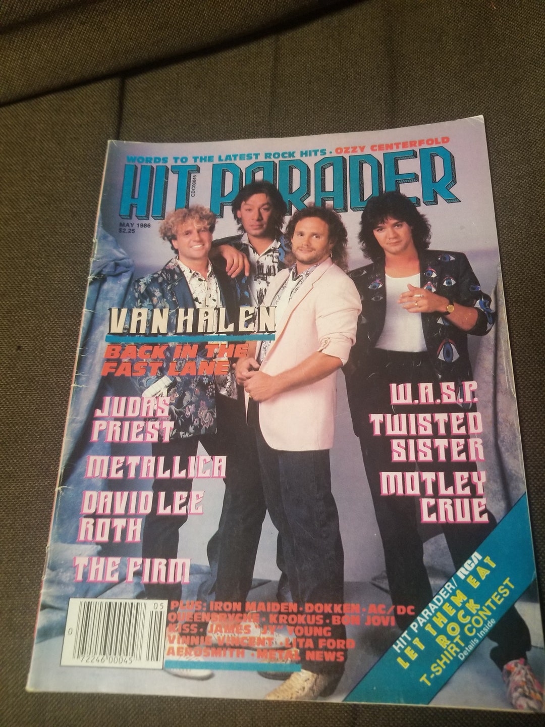 Hit Parader May 1986 Van Halen Cover - Etsy
