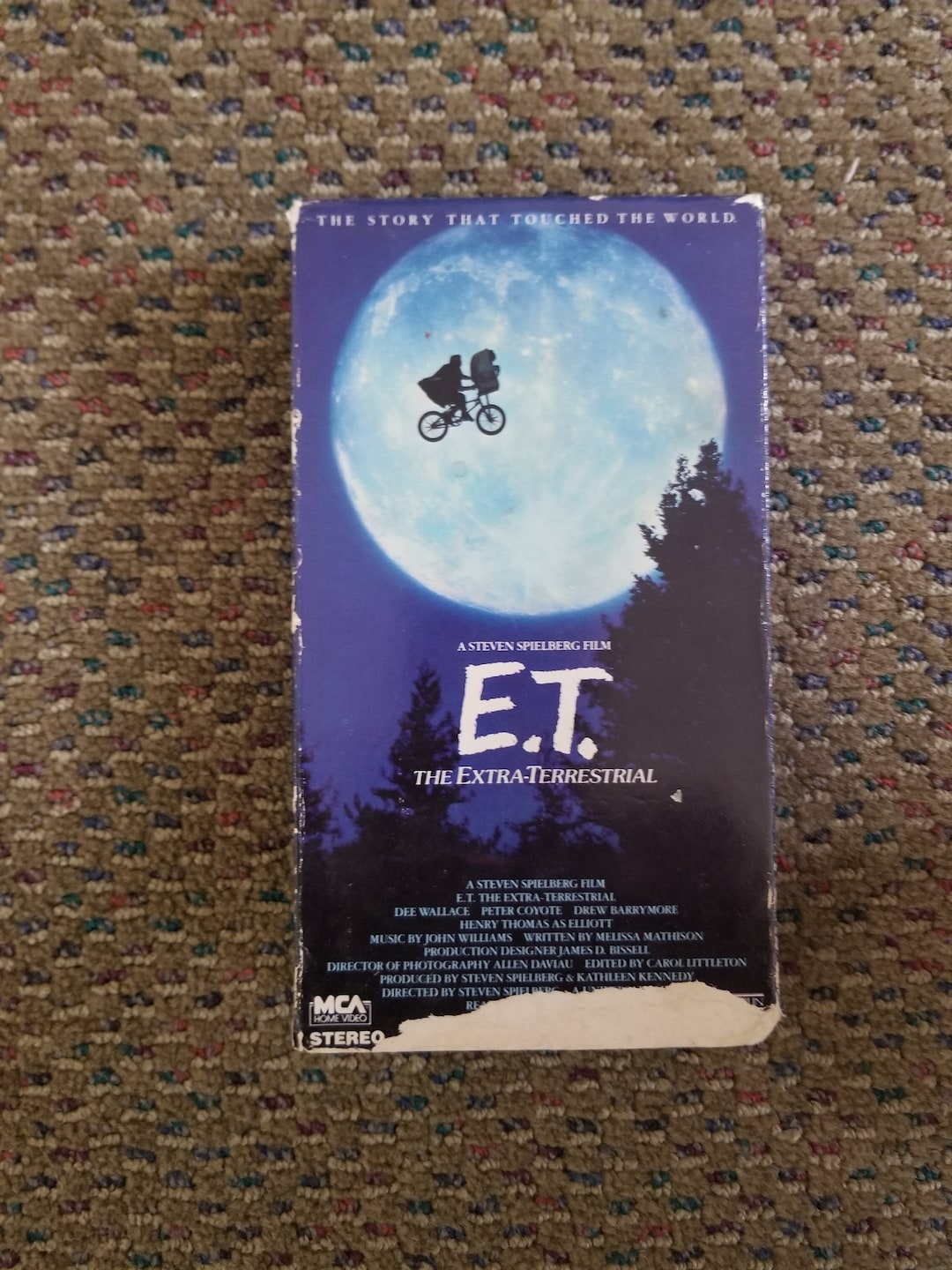Vintage E.T. the Extra Terrestrial VHS Tape Wear on Cover - Etsy