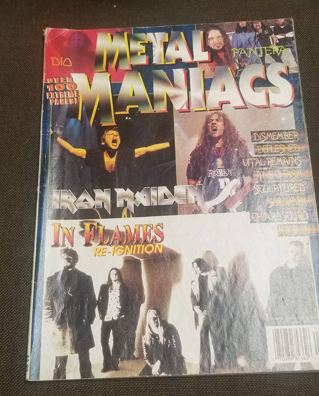 METAL MANIACS Magazine Sept 2000 Iron Maiden Pantera Six Feet Under Dio ...