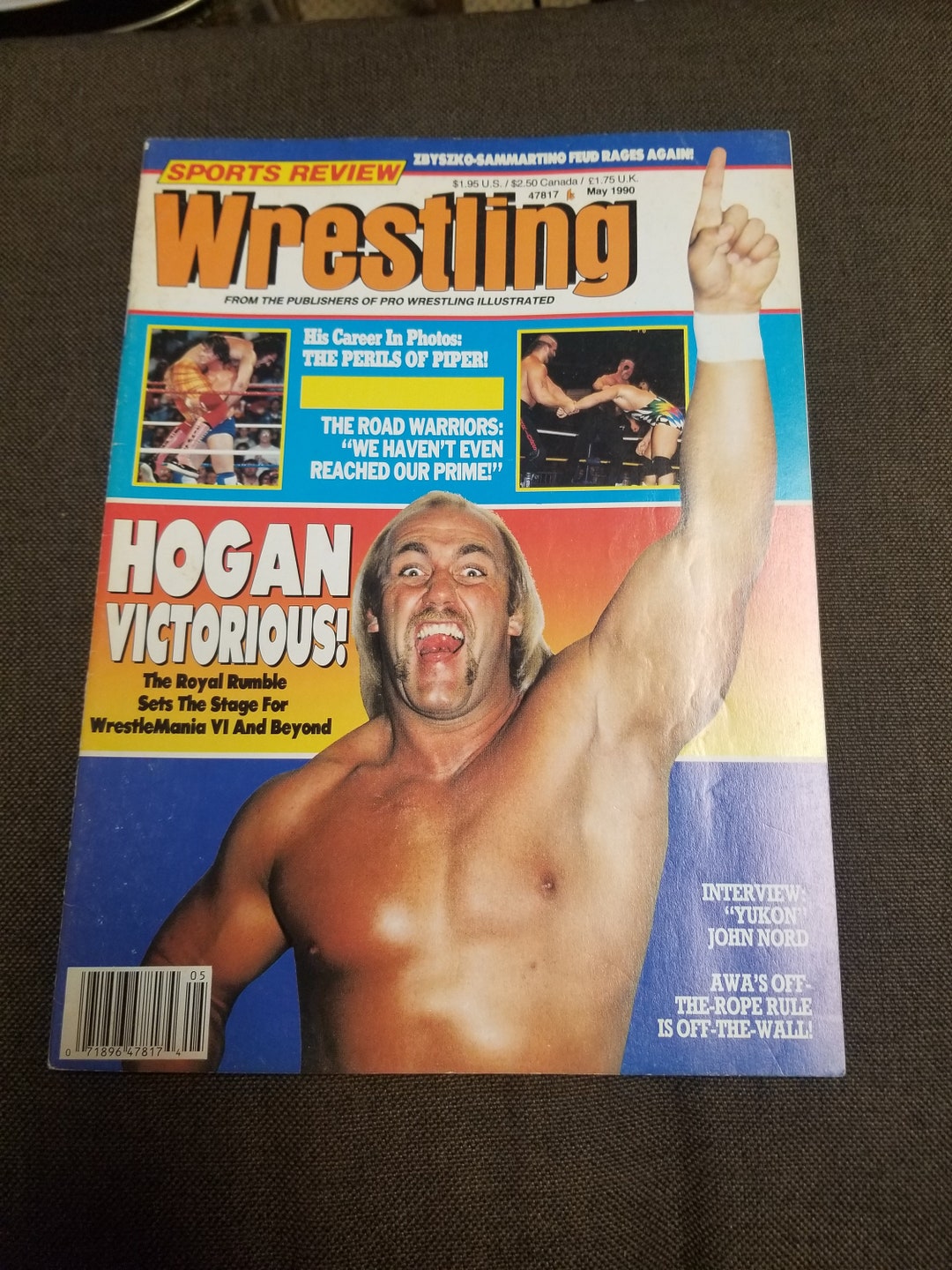 Sports Review Wrestling Magazine May 1990 Hulk Hogan Cover - Etsy