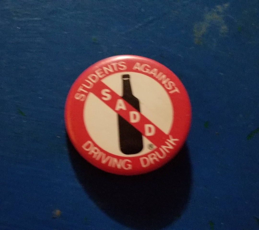 Vintage Students Against Drunk Driving Pin Button - Etsy
