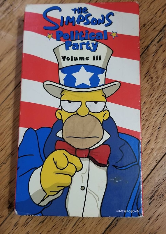 The Simpsons Political Party Volume III VHS Tape | Etsy