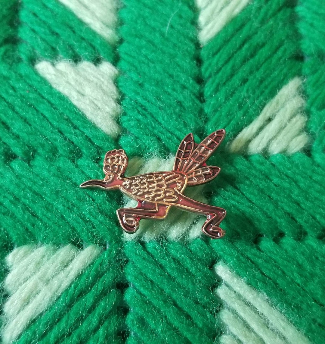 Vintage Roadrunner Enamel Pin Lapel Pin - Etsy
