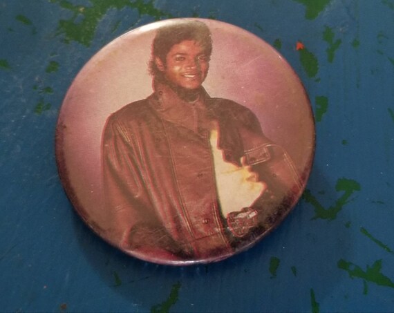 Vintage Michael Jackson Pin Button | Etsy