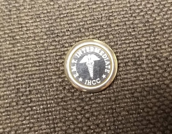 Vintage EMT Intermediate IHCC Enamel Pin - Gem
