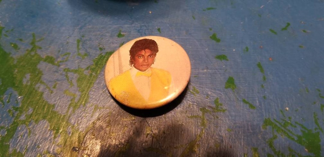 Vintage Michael Jackson Pin Button - Etsy