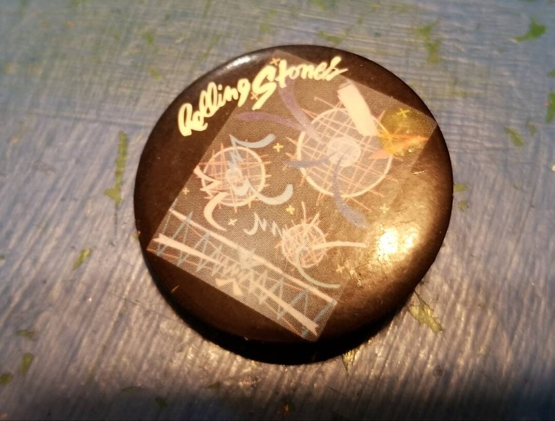Vintage Rolling Stones Pinback Button 1980s - Etsy