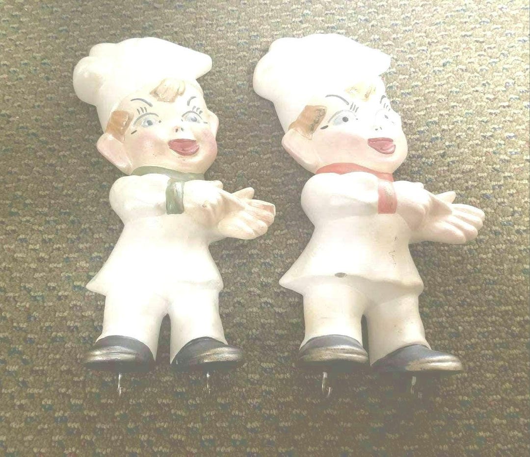 Midcentury Chef Chefs Chalkware Wall Hanging - Etsy