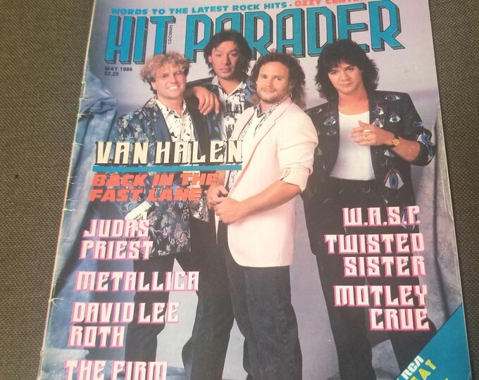 Hit Parader May 1986 Van Halen Cover - Etsy