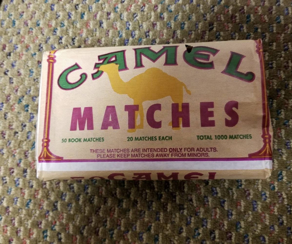 Vintage Camel Matches Sealed Brick | Etsy