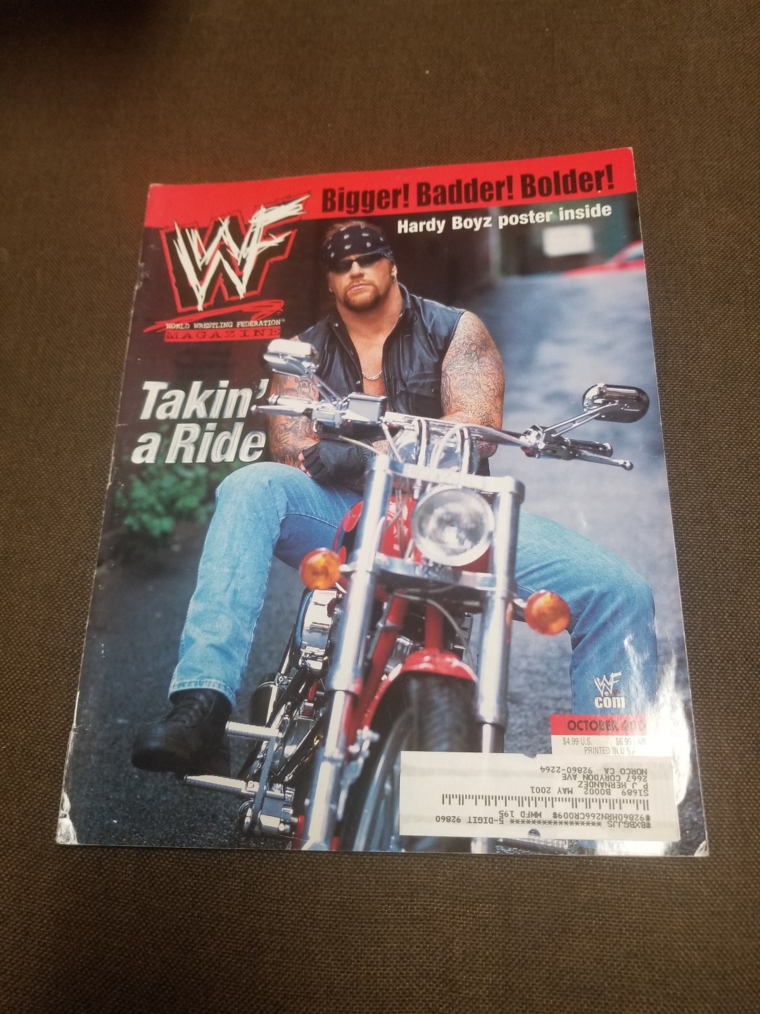 WWF Magazine October 2000 the Undertaker Cover - Etsy