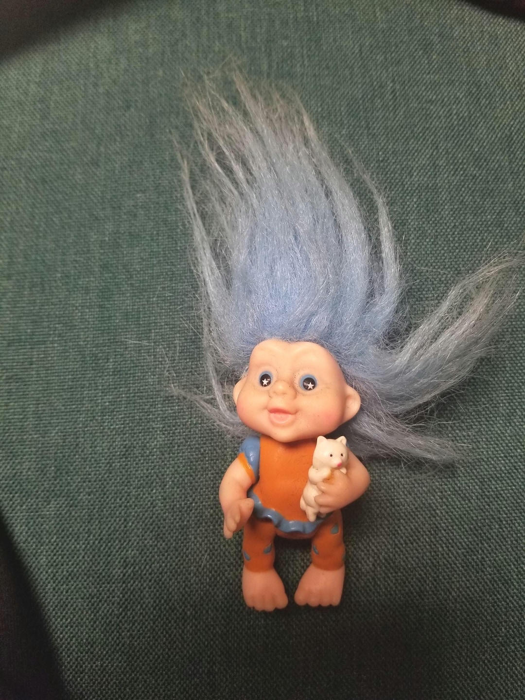 Vintage Troll Blue Hair 1990s - Etsy