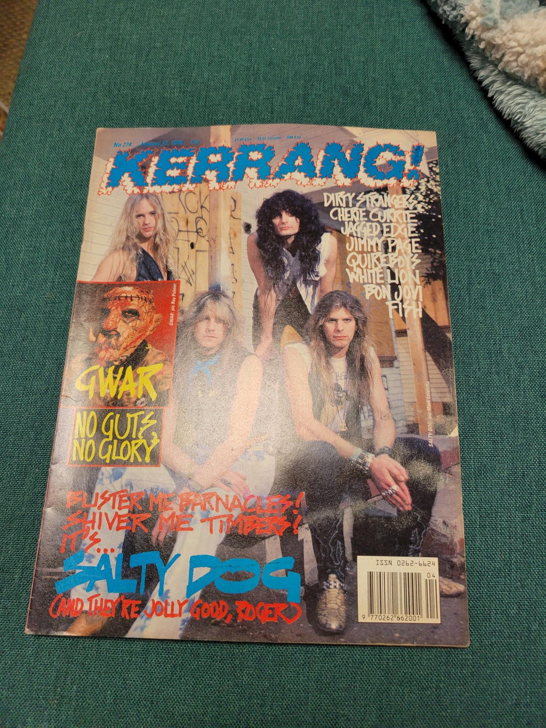 Kerrang Magazine Issue 274 Salty Dog Gwar Bon Jovi Fish White Lion - Etsy