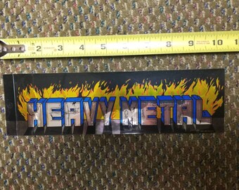 Heavy Metal Bumper Sticker - Etsy