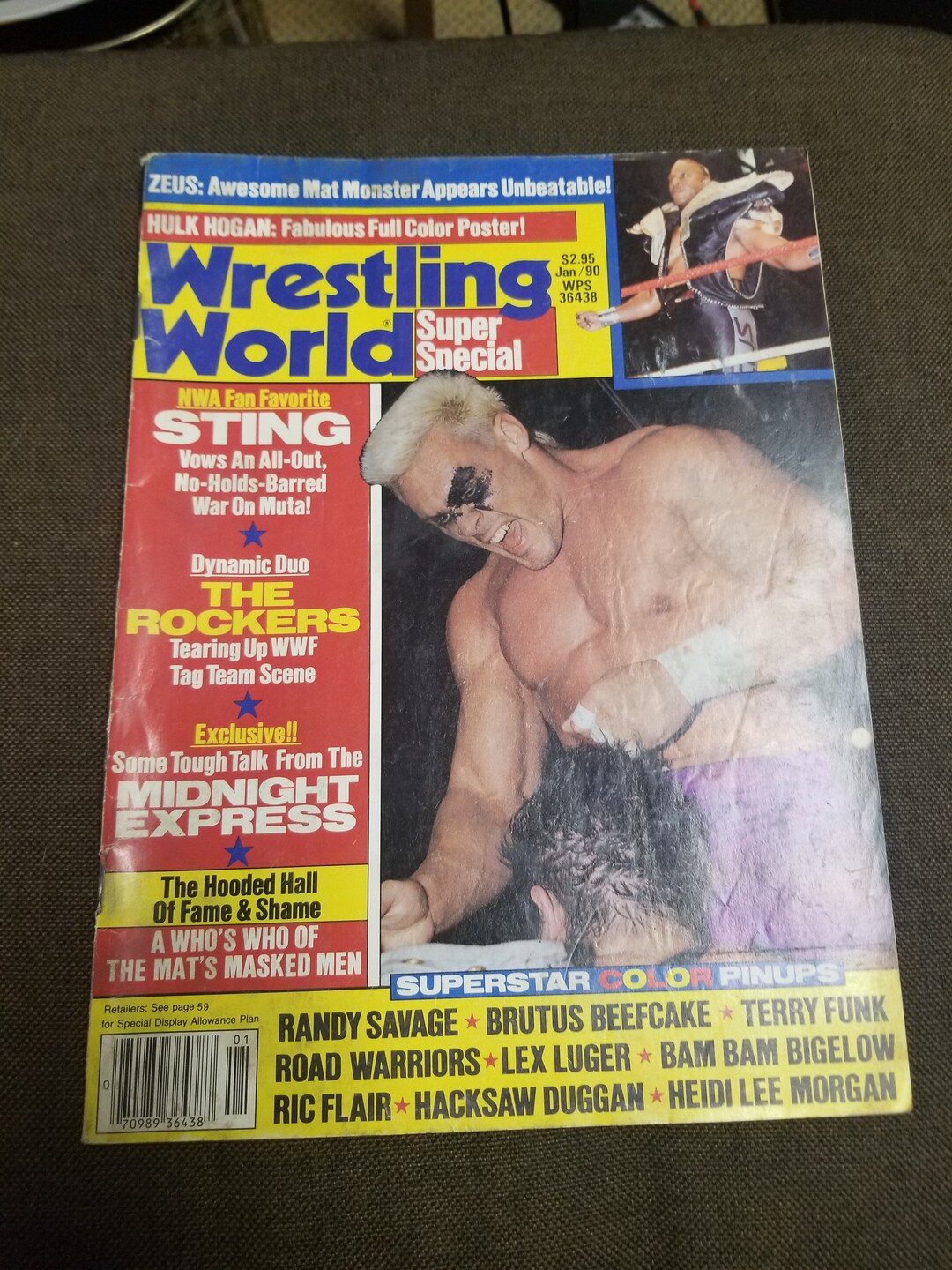 Wrestling World Magazine January 1990 Sting Cover - Etsy