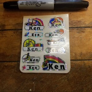 Vintage Ken Vending Machine Sticker - Etsy