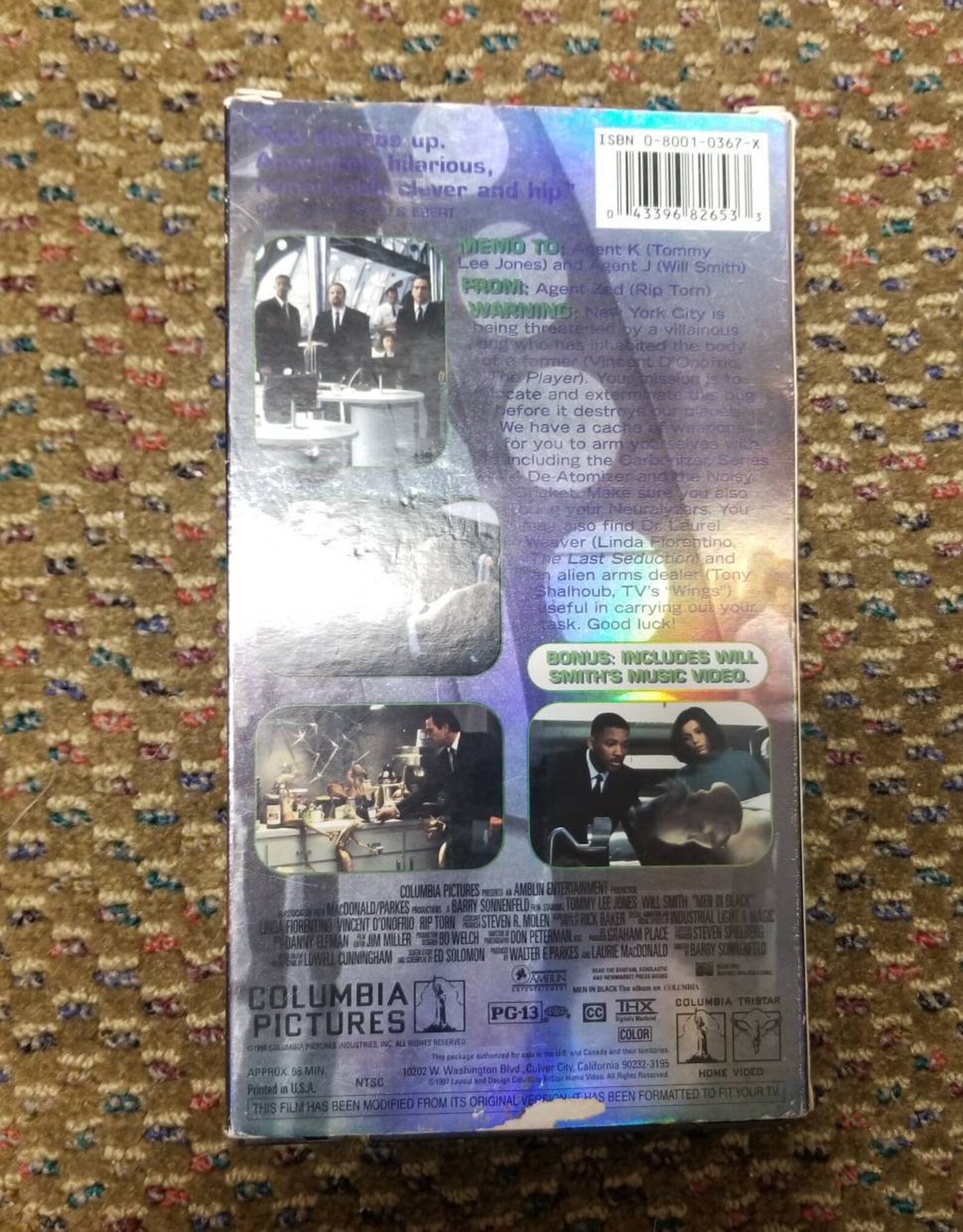 Vintage Men in Black VHS Tape - Etsy