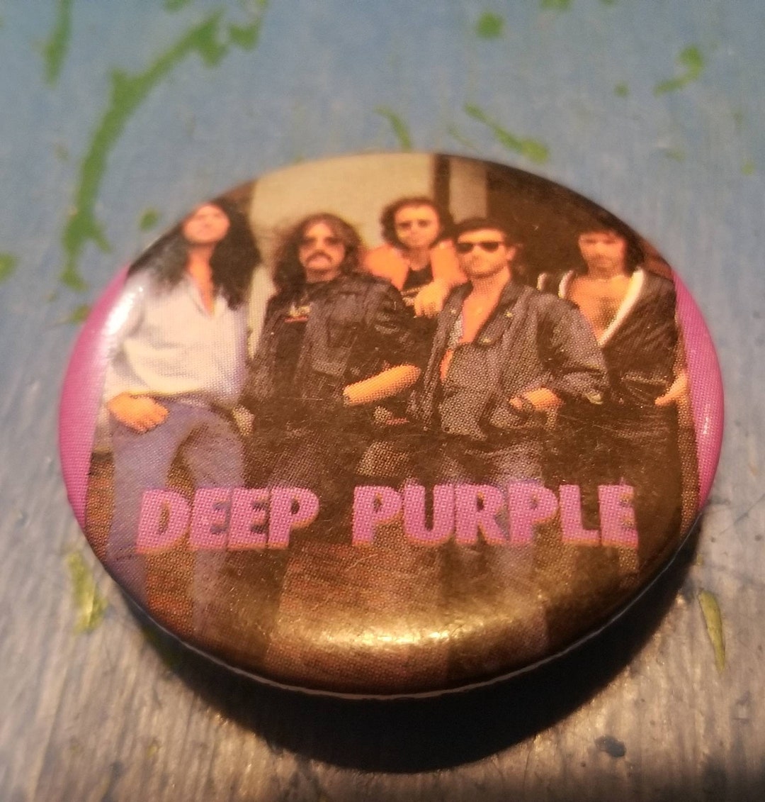 Vintage Deep Purple 1980s Pin - Etsy
