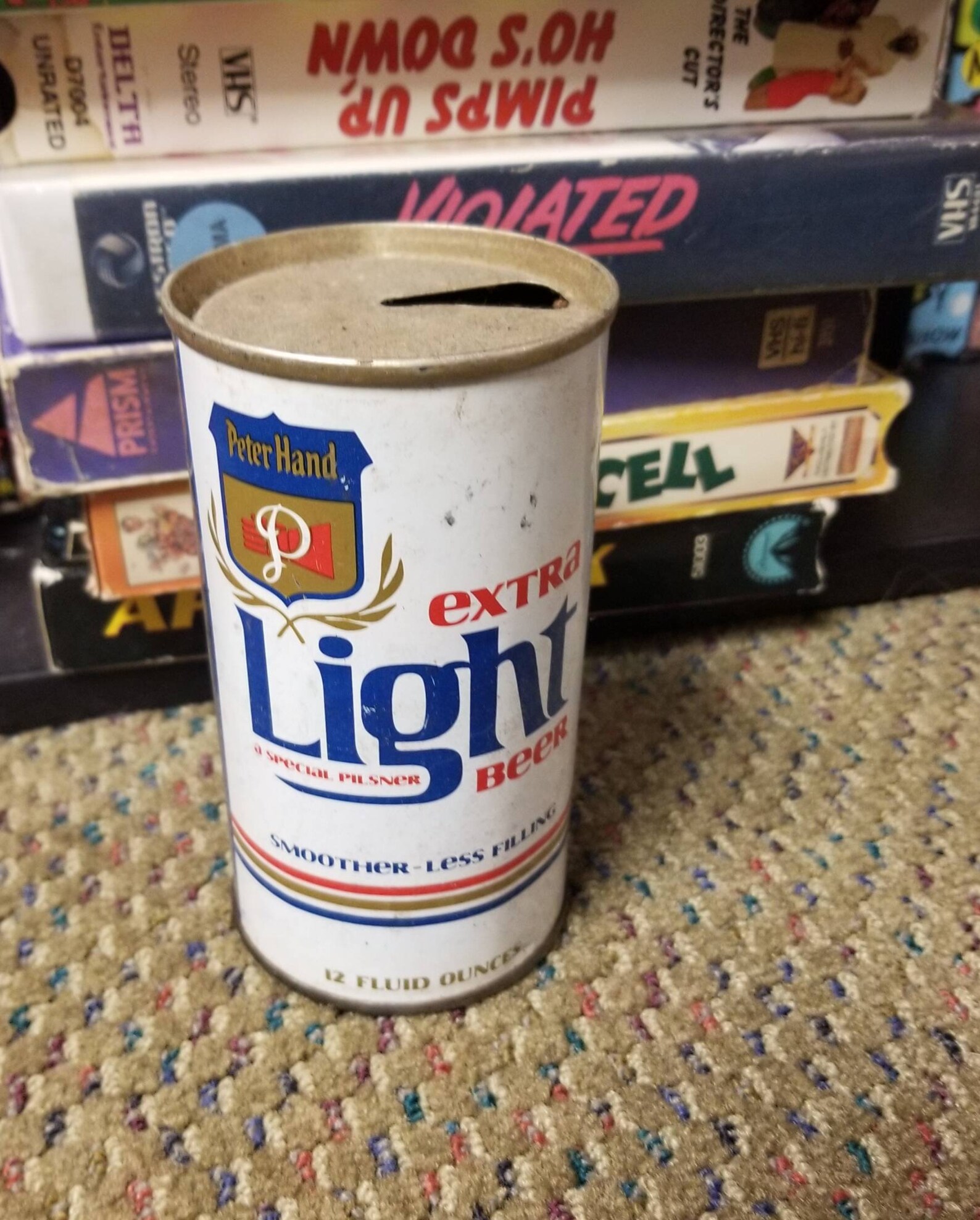 Peter Hand and Extra Light Beer Can Vintage Empty - Etsy