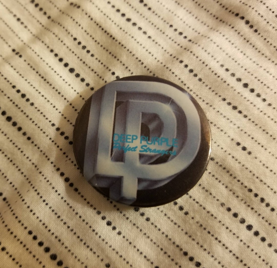 Vintage Deep Purple Pinback Button - Etsy