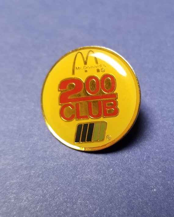 Vintage McDonald's 200 Club Employee Enamel Pin - Gem
